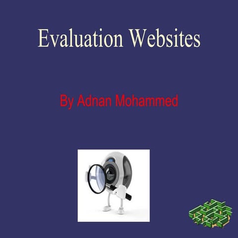 Evaluating Online Sources | PPT