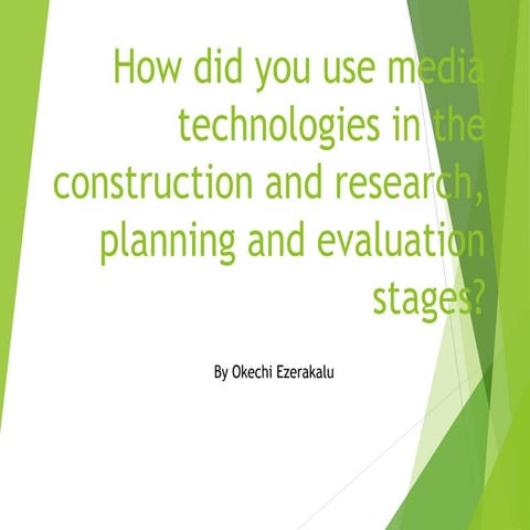 Evalution question number 4 | PPTX | Video Production | Content Production