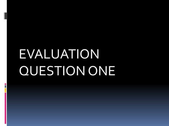 Analysis Of Opening Titles | PPT