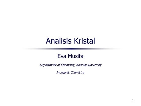 Pengujian material menggunakan SEM-EDX | PPT