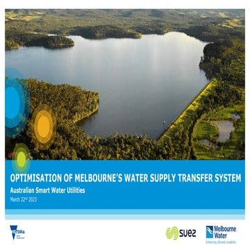 OPTIMISING & AUTOMATING THE MELBOURNE WATER TRANSMISSION NETWORK | PDF