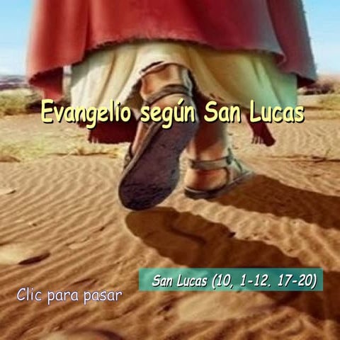 Evangelio san lucas 10, 1 12. 17-20 | PPS
