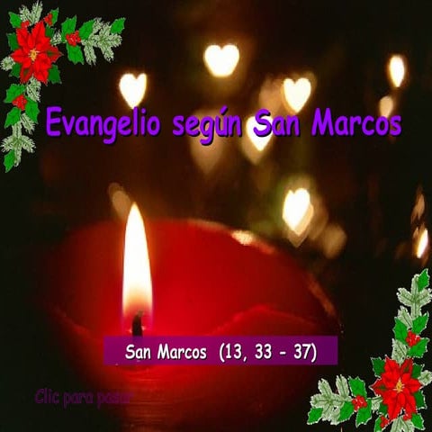 Evangelio san marcos 13, 33 37 | PPS
