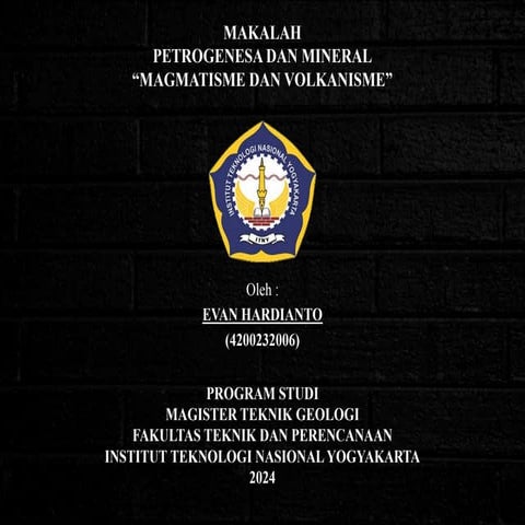 Evan Hardianto_4200232006_Tugas 03 -Magmatisme & Volkanisme.pptx