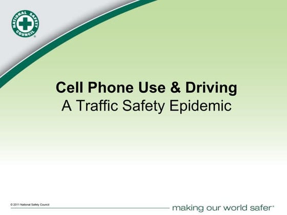 Distracted driving presentation | PPT | Injuries | Diseases and Conditions