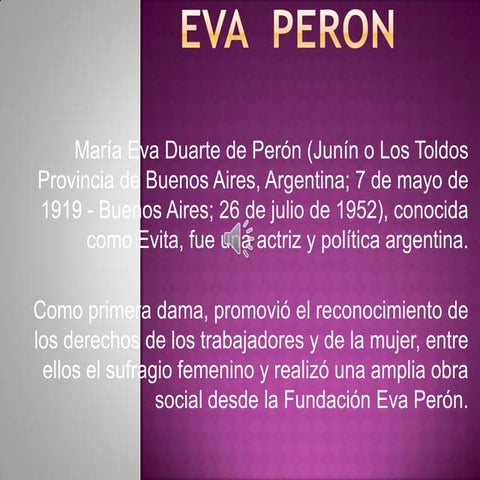 Eva peron | PPTX