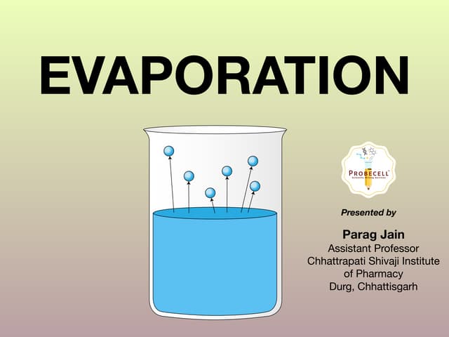 Pharmaceutical Engineering: Evaporation | PPT Pharmaceutical Engineering: Evaporation | PPT