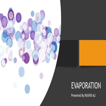 EVAPORATION | PPTX