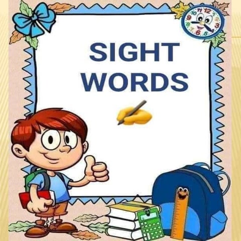 EVA PPT Presentation of Basic Sight Words.pptx