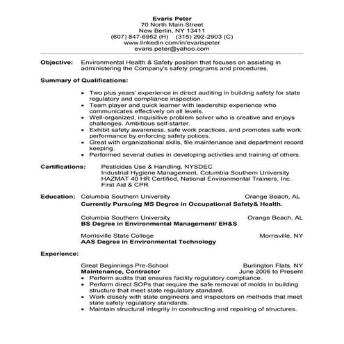 Elliot Oppenheimer Resume 2016 | DOC