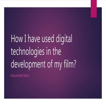 Evaluation Task 6 | PPT