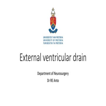 External Ventricular Drain (EVD) | PPT