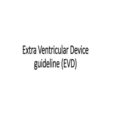 External Ventricular Drain | PPT