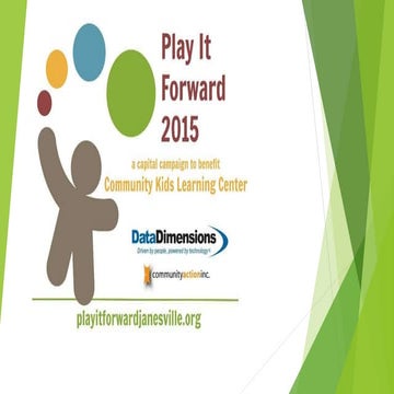 Play It Forward Campaign - 2014-15 LDA Collaborative Project ...