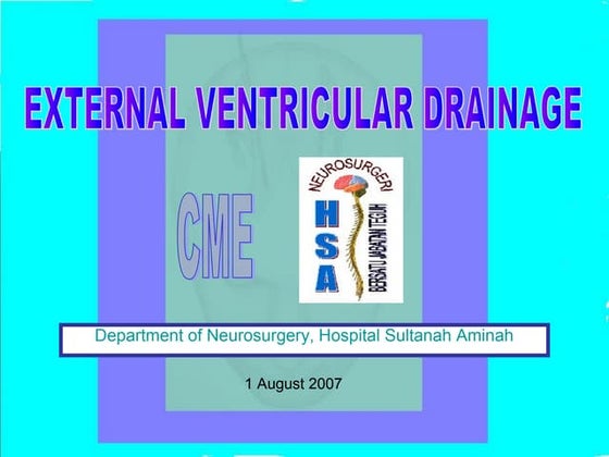 Care of patient with external ventricular drain | PPT