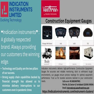 Construction Equipment Displays, Genset Displays | PDF