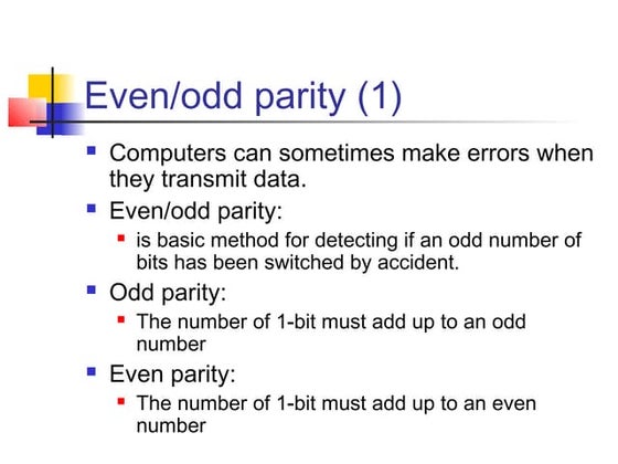 Parity Generator and Parity Checker | PPTX