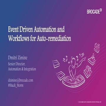 Event Driven Automation And Workflows Pptx Computing Technology