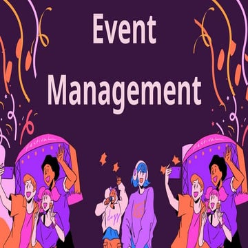 Introduction to Events Management - Chapter 1 | PPTX