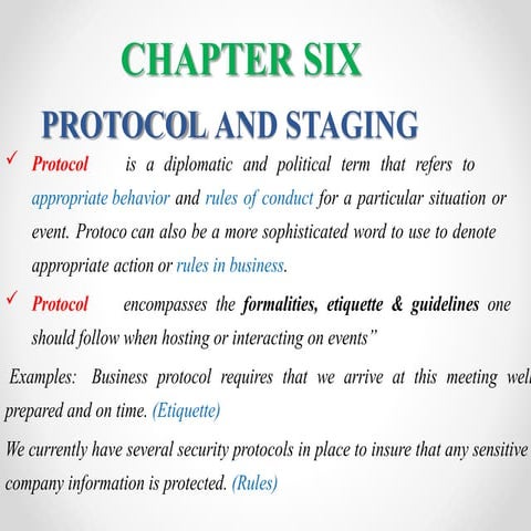 Event protocol anf staging of Event management | PPTX