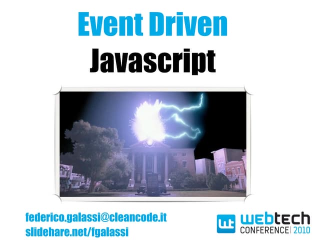 Event driven javascript | PPT Event driven javascript | PPT