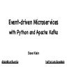 Event-Driven Microservices with Python and Apache Kafka® | PDF