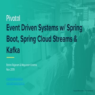 Event Driven Systems With Spring Boot Spring Cloud Streams And Kafka Ppt 5278