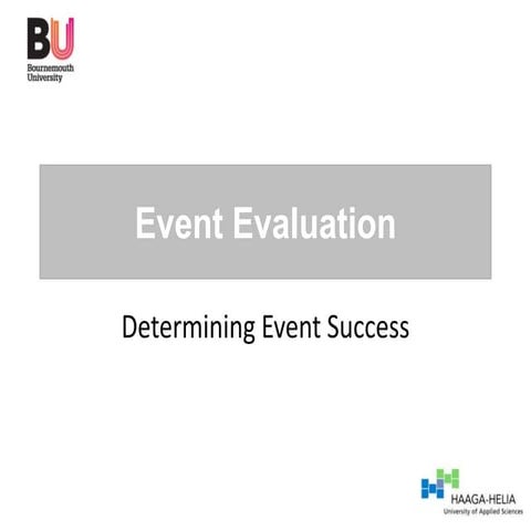 Event evaluation guest lecture | PPTX