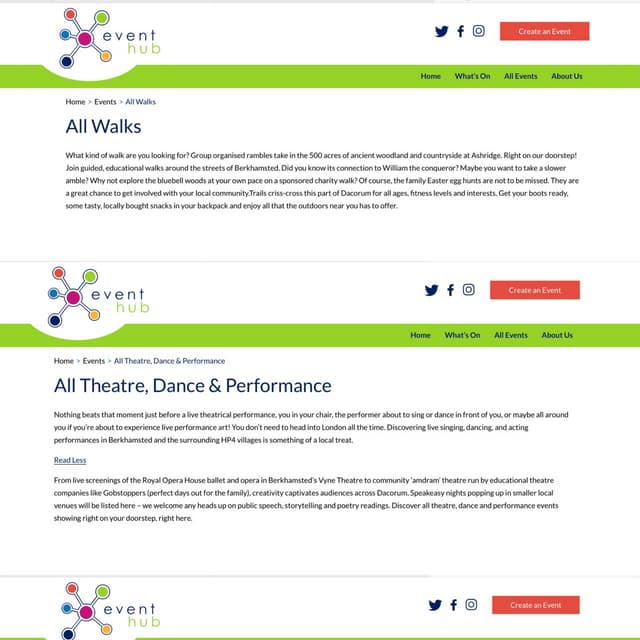 Event Hub landing page written content.pdf