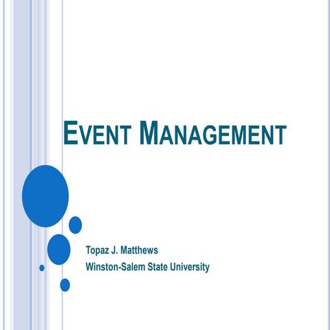 Event management | PPT