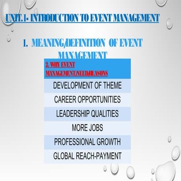 Event management | PPT