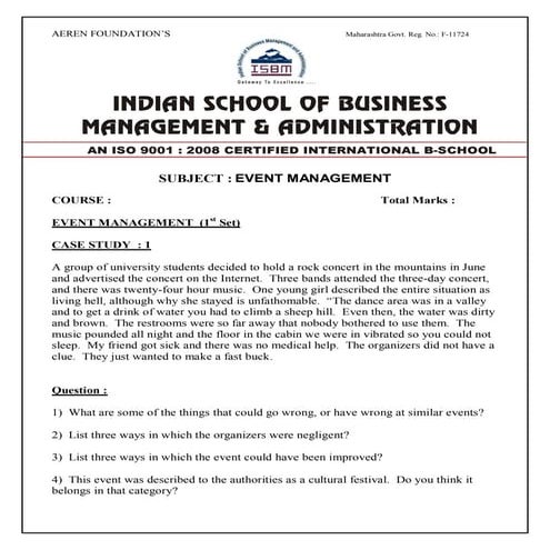 Event management | PDF