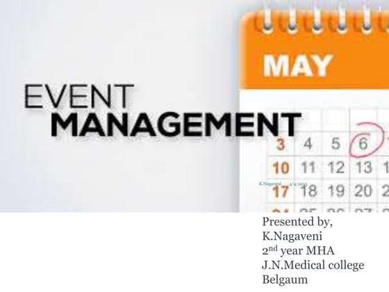 Event management ppt. | PPT