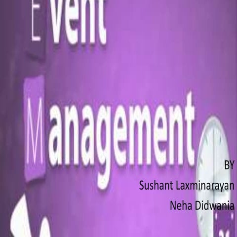 Event management PPT-MBA | PPTX
