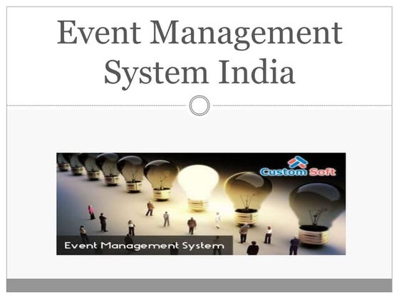 Online event management system | PPTX