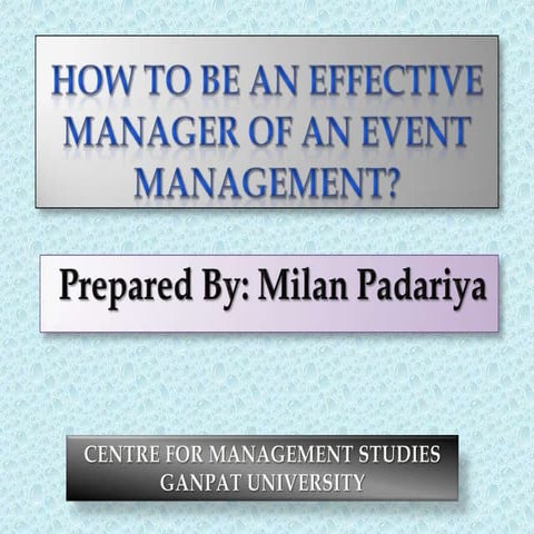 Event Manager Pptx