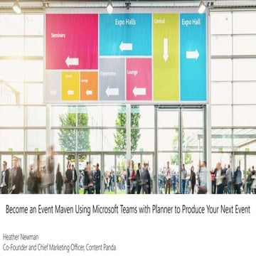 SPS NYC 2018 | Become an Event Maven Using Microsoft Teams with ...