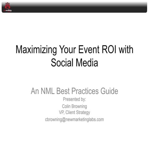 Maximizing Your Event ROI with Social Media | PPTX