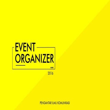 Event Organizer | PPTX