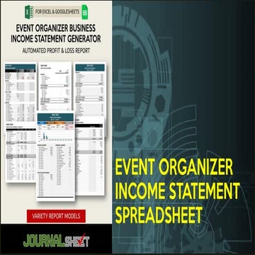 Event Organizer Income Statement Spreadsheets | PDF | Stocks and Bonds ...