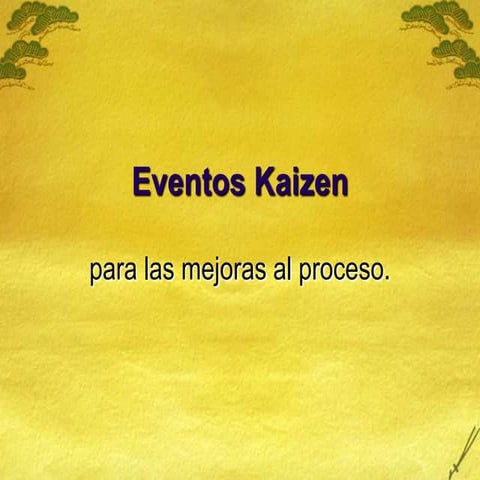 Eventos kaizen | PPSX