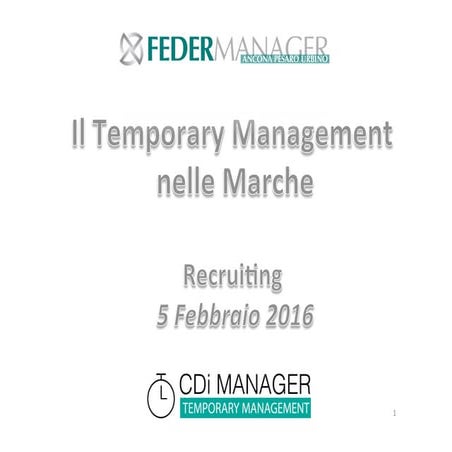 Evento temporary manager 5 2 16 | PPT