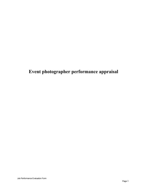 Imaging specialist performance appraisal | PDF