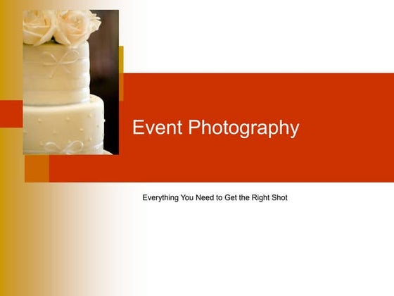 Event Photography Tips | PPT