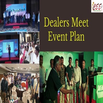 Event Plan for Dealers Meet Event by Chennai Male Emcee Thamizharasan ...