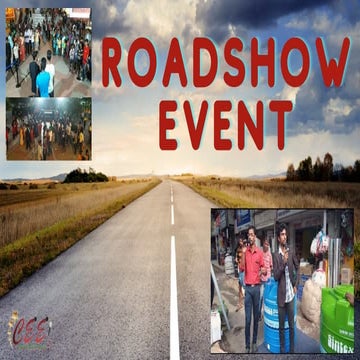 Event Plan for Roadshows Event by Chennai Male Emcee Thamizharasan ...