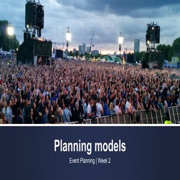Models of event planning | PPTX