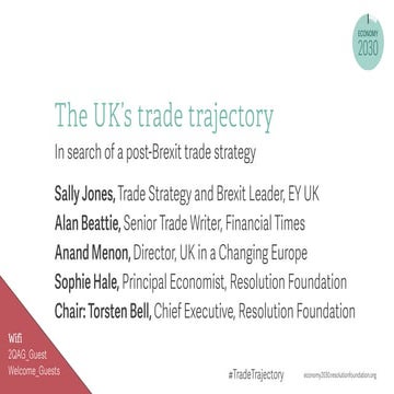 The UK’s trade trajectory | PDF