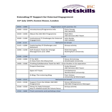 Event Programme | PDF