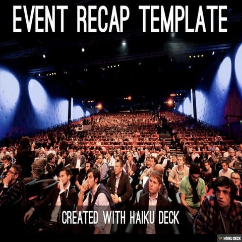 Event Recap Template | PPT